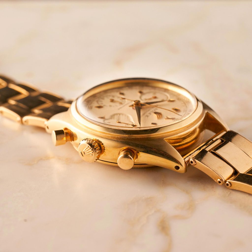 Rolex Chronograph 6034 Pre-Daytona Monoblock Case 18K Yellow Gold ...