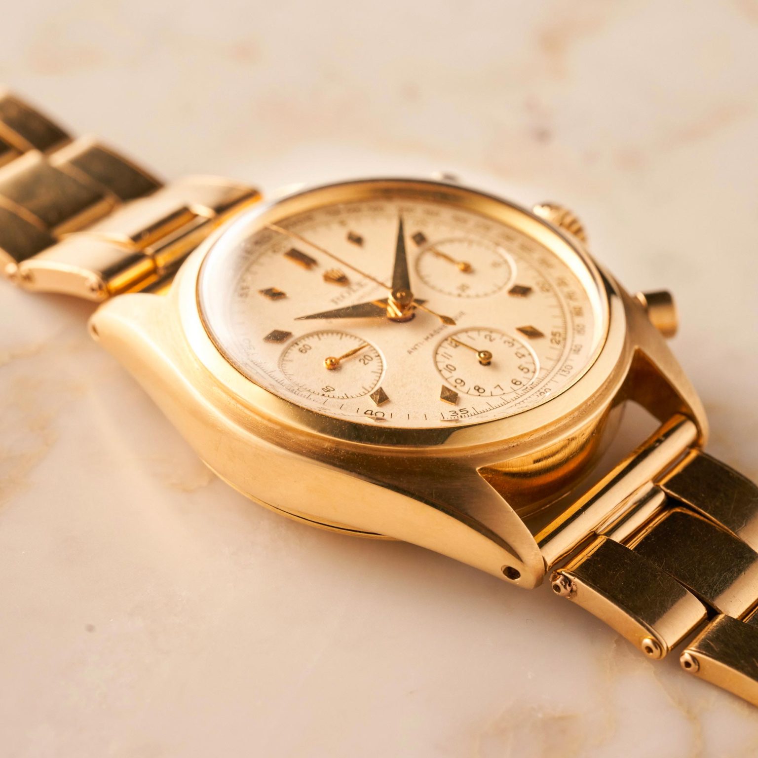 Rolex Chronograph 6034 Pre-Daytona Monoblock Case 18K Yellow Gold ...