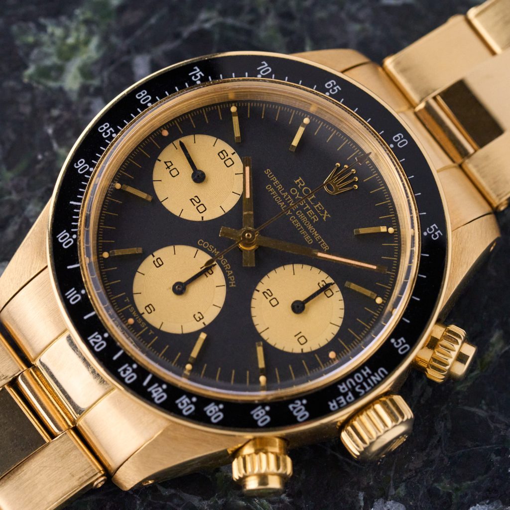 Rolex Daytona 6263 18k Yellow Gold – Black Dial – Rolex Warranty ...