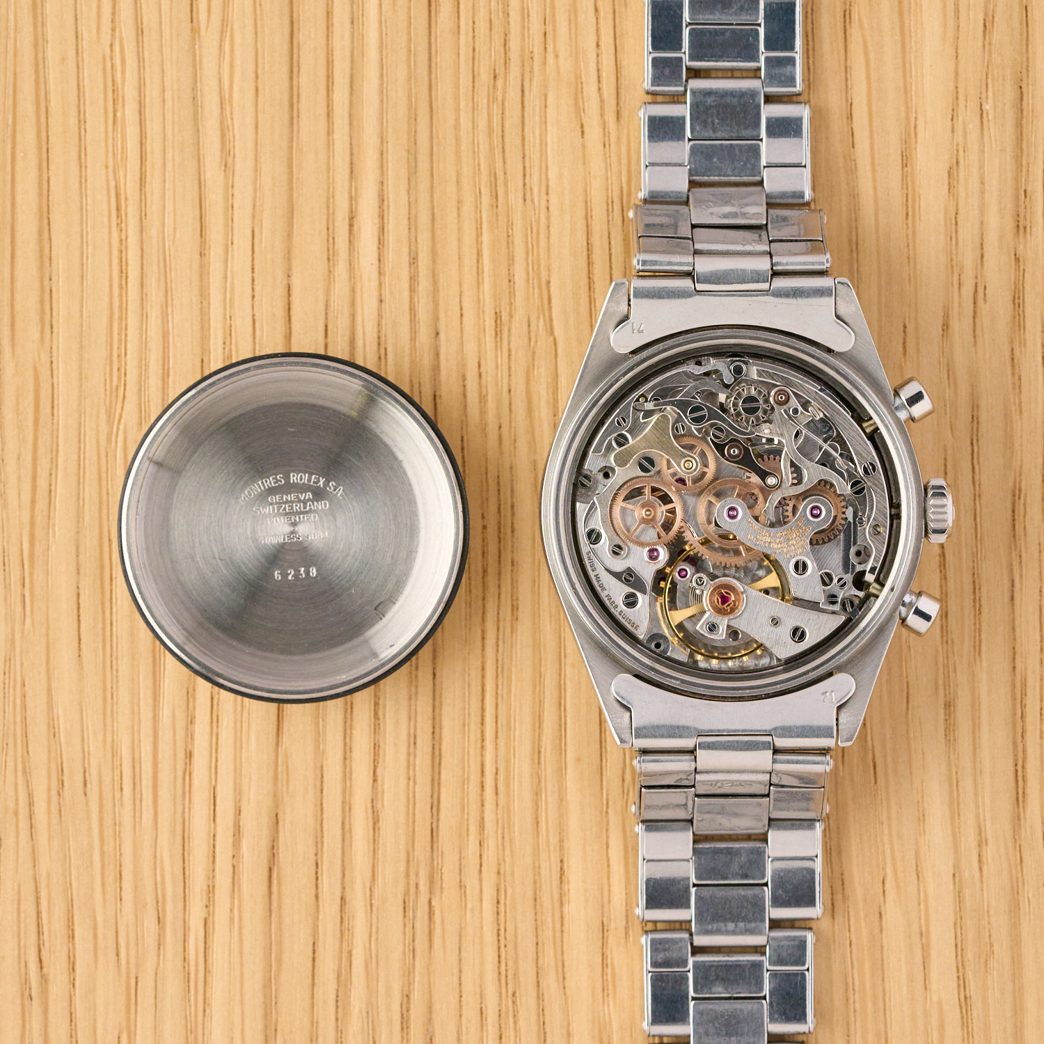 Rolex Chronograph 6238 Pre-Daytona – Gun metal Grey Dial – Excellent ...