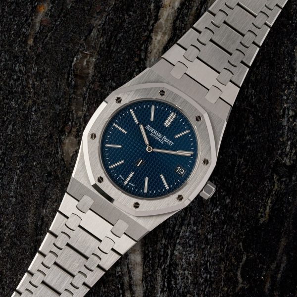 Audemars Piguet Royal Oak Jumbo 15202ST – Blue Dial – Excellent ...