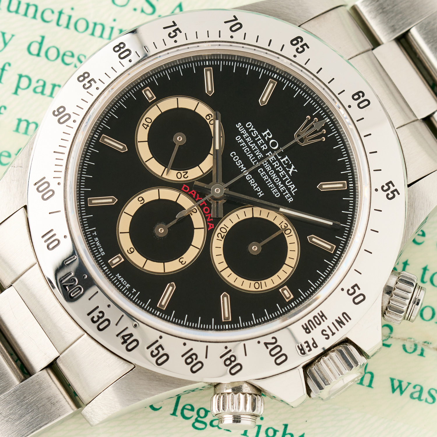 Rolex Daytona 16520 Zenith “R9” Serial – Black Floating Dial – 200 ...